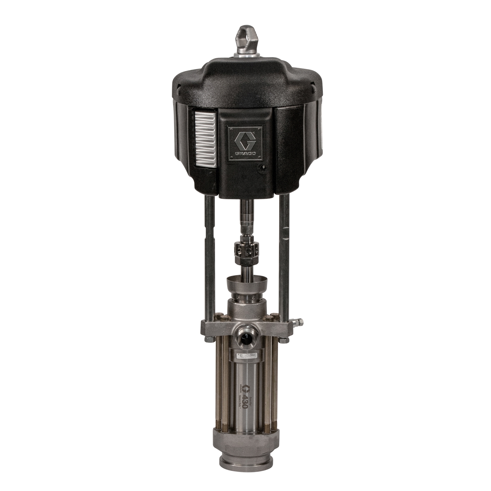 12:1 - 580cc Dura-Flo Pump with NXT 3400 Air Motor, Severe Duty Stainless Steel Construction